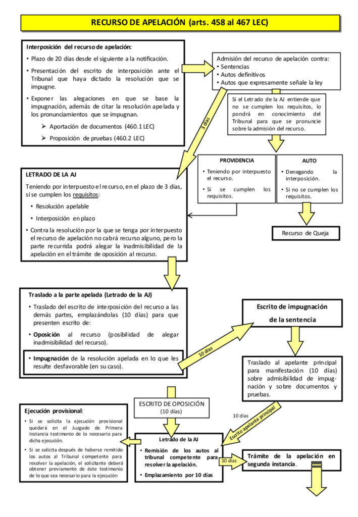 Esquema del Recurso de Apelación Penal | Jurídico Fácil